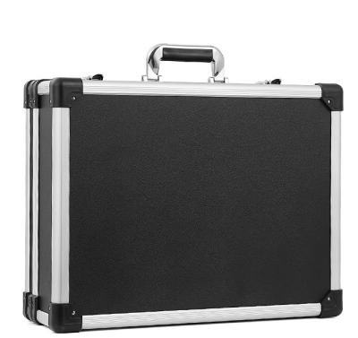 China Portable Aluminum Tool Carrying Cases With Blue CNC Die Cut Foam for sale