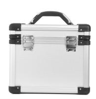 China Small Portable Aluminum Tool Storage Cases With Detachable Foam Dividers for sale