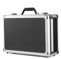 China Durable Aluminum Tool Storage Case Black Aluminum Carrying Tool Case With Foam Layout for sale