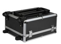 China Black Aluminum Trolley Instrument Carrying Case With Dividers Insert for sale