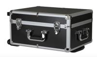 China Black Aluminum Trolley Instrument Carrying Case With Dividers Insert for sale