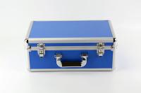 China Customized Aluminum Blue Instrument Carrying Cases With Die Cut Foam Slots Protect Euipment for sale
