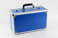 China Customized Aluminum Blue Instrument Carrying Cases With Die Cut Foam Slots Protect Euipment for sale