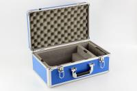 China Customized Aluminum Blue Instrument Carrying Cases With Die Cut Foam Slots Protect Euipment for sale