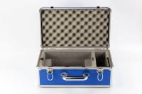 China Customized Aluminum Blue Instrument Carrying Cases With Die Cut Foam Slots Protect Euipment for sale