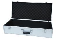 China Large Empty Aluminum Locking Box Silver Aluminum Big Carrying Cases ABS Diamond Panel for sale