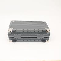 China Aluminum Molded Suitcase For Men Metal Gray Carrying Box for sale