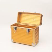 China Aluminum Carry Case Molded Hard Box Gold Empty for sale