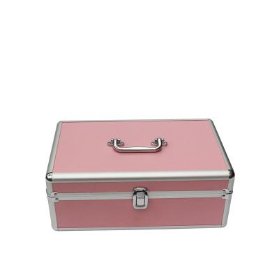 China Pink Aluminum Euipment Tool Storage Box Carrying Case Aluminium Customized for sale