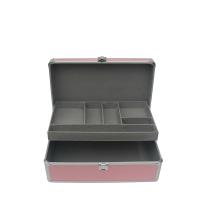 China MSAC Aluminum Small Aluminium Tool Case Pink Rugged Surface 3.8mm Fiberboard for sale