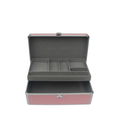 China MSAC Aluminum Small Aluminium Tool Case Pink Rugged Surface 3.8mm Fiberboard for sale