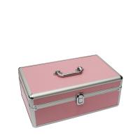 China Pink Aluminum Euipment Tool Storage Box Carrying Case Aluminium OEM ODM for sale