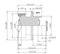 China EFL2.2mm Car Digital Cabin Management System Lens ，Front end face diameter Ø14 ，2MP high-pixel for sale