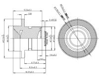 China OV9284  MAX Image Height Ø4.6  EFL4.3mm Car Behavior Detection Lens for sale