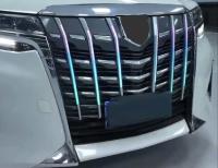 China FENGHUA Upgraded New Plastic LED Illuminated Front Grille for Alphard 30 Series 2015-2023 Luxury High-end Style 1 Year for sale