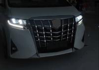 China FENGHUA Upgraded New Plastic LED Illuminated Front Grille for Alphard 30 Series 2015-2023 Luxury High-end Style 1 Year for sale