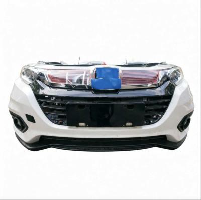 China Vezel Front Bumper Assembly High-quality Universal Fitment Park Assist Sensor Cutouts Left Right Brake Lights Turn Signals for sale