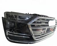 China Audi A8L D5 Front Bumper Assembly Used Plastic Includes Original Dismantled Headlights Grille Fog Light Frames Universal Fitment for sale