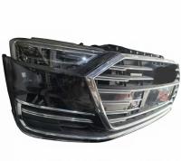 China Audi A8L D5 Front Bumper Assembly Used Plastic Includes Original Dismantled Headlights Grille Fog Light Frames Universal Fitment for sale