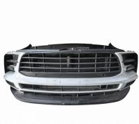 China Used 2013-2018 for Macan Front Bumper Assy Radiator Electronic Fan Blinds Plastic Material Exhaust Cut-Outs Included Clips for sale
