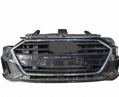 China Used 2019-2022 Audi A7 Complete Glossy Black Front Bumper Plastic Body Kit FENGHUA Easy Installation Auto Accessories High for sale