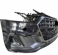 China Used 2019-2022 Audi A7 Complete Glossy Black Front Bumper Plastic Body Kit FENGHUA Easy Installation Auto Accessories High for sale