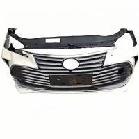 China Fenghua Used Asian Dragon Front Bumper Grille Diffuser Fan Fog Light Cut-Outs Universal Fitment Screw-On Installation Black for sale