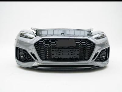China Used 2017-2024 Audi RS5 Bolt-On Front Bumper Radiator Hood Grille Brake Light Engine Lip Assembly Universal Fitment High Quality for sale