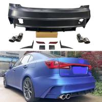China Used Fenghua Sport Style Rear Bumper Kit for IS250 IS350 ISF 2006-2013 52159-53910/52159-53930 Replacement Quad Exhaust Tips for sale