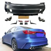 China Used Fenghua Sport Style Rear Bumper Kit for IS250 IS350 ISF 2006-2013 52159-53910/52159-53930 Replacement Quad Exhaust Tips for sale
