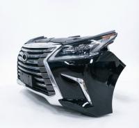 China For for LX570 2016-2021 Genuine Used Front Bumper Assembly Grille Headlights OEM 52119-6A968 Bolt-On 1 Year Warranty Factory for sale