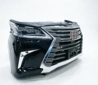 China For for LX570 2016-2021 Genuine Used Front Bumper Assembly Grille Headlights OEM 52119-6A968 Bolt-On 1 Year Warranty Factory for sale