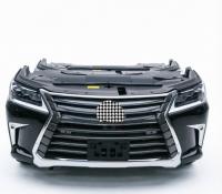 China For for LX570 2016-2021 Genuine Used Front Bumper Assembly Grille Headlights OEM 52119-6A968 Bolt-On 1 Year Warranty Factory for sale