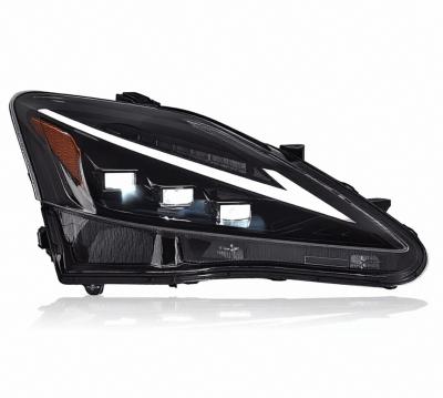 China LED Headlight Assembly 6000K 24V for Lexus IS250 IS350 ISF 2006-2013 OEM 81170-53341 81140-53341 Replacement Black Housing DRL for sale