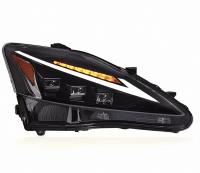 China LED Headlight Assembly 6000K 24V for Lexus IS250 IS350 ISF 2006-2013 OEM 81170-53341 81140-53341 Replacement Black Housing DRL for sale