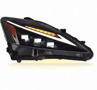 China LED Headlight Assembly 6000K 24V for Lexus IS250 IS350 ISF 2006-2013 OEM 81170-53341 81140-53341 Replacement Black Housing DRL for sale