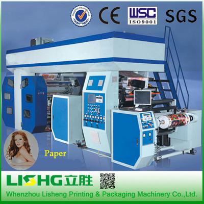 China Chamber Doctor Blade 6 Colour Flexo Printing Machine Gears Transmission for sale