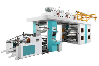 China 6color high speed Central drum type Paper bag flexographic printing machine for sale