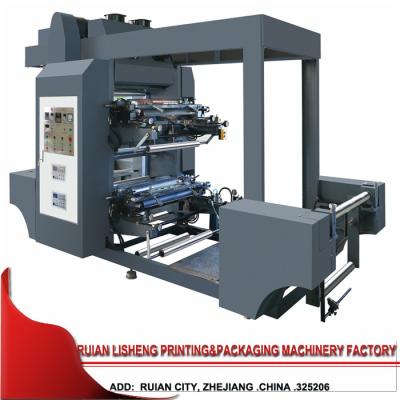China 2 color flexo printing machine for texbile / fabric material , PLC touch screen for sale