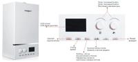China 16-18kW Gas Combi Boiler with 88%+ Efficiency for 60-140㎡ Heating Area | Tankless Hot Water System for sale