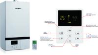 China L1PB20 Cast Silicon Aluminum Wall Hung Gas Boiler 17.6kW Output 80-160m² Heating Area Energy Efficient for sale
