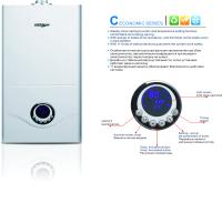 China Smart Wall Mounted Natural Gas Tankless Water Heater for sale