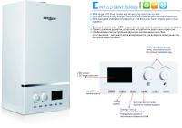 China Outdoor 24kW Combi Boiler Wall Mounted With Two Rotary Knob for sale