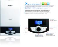 China Residential Gas Boiler Heating System 32-36kW for 200-300m² Homes with Hot Water Supply 855×470×390mm for sale