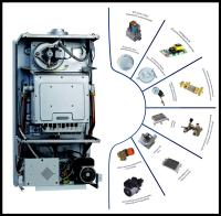 China Domestic Indoor Wall Hung Combi Gas Boiler 24kw 28kw 30kw 36kw for sale
