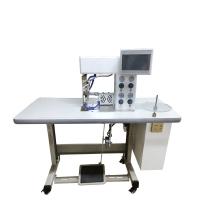 China CRETO-SH-901 Adhesive Tape Bonding Technology Bra Shoe Collar Eye Mask Thong Pants Curved Fabric Edges Hemming Fusing Machine for sale