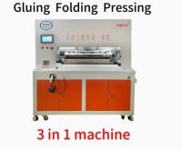 China SH-8184 Automatic Gluing and Folding and Pressing Machine  and seam trimming 4  in 1 for Seamless Polo Shirts T-shirt Underwear for sale
