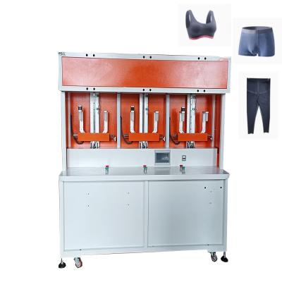 China 103 Three Station Hot and Cold Heat Press and Shaping Machine for Trouser Waistband Seamless Sports Bra Yoga Pant Waistband for sale