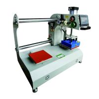 China SH-201 Two Stations Industrial Pneumatic Flat Heat Press Machine  for Underwear Panty  Tshirt Washing Label logo Trademark for sale