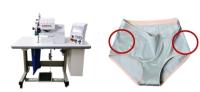China Industrial Adhesive Hot Melt Tape Sealing Machine for Underwear/Bra/Boxer Production - Roller Bonding Technology for sale